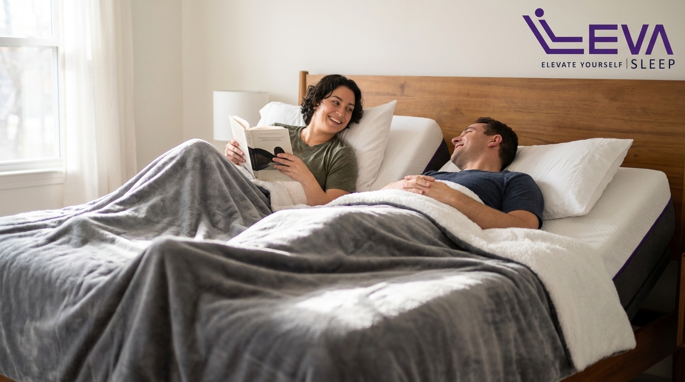 Split Queen Adjustable Bed Dimensions Canada | Leva Sleep